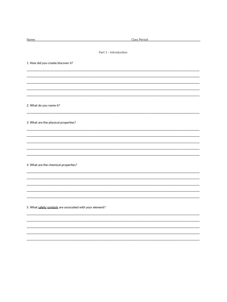 In_your_element_Packet | PDF | Isotope | Chemical Elements