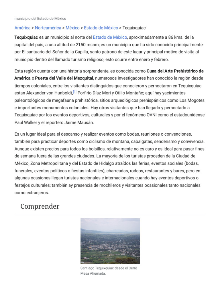 Tequixquiac: Historia y Aventura | PDF | México | Maíz