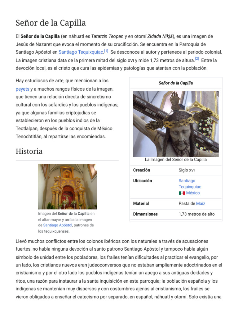 Señor de La Capilla | PDF