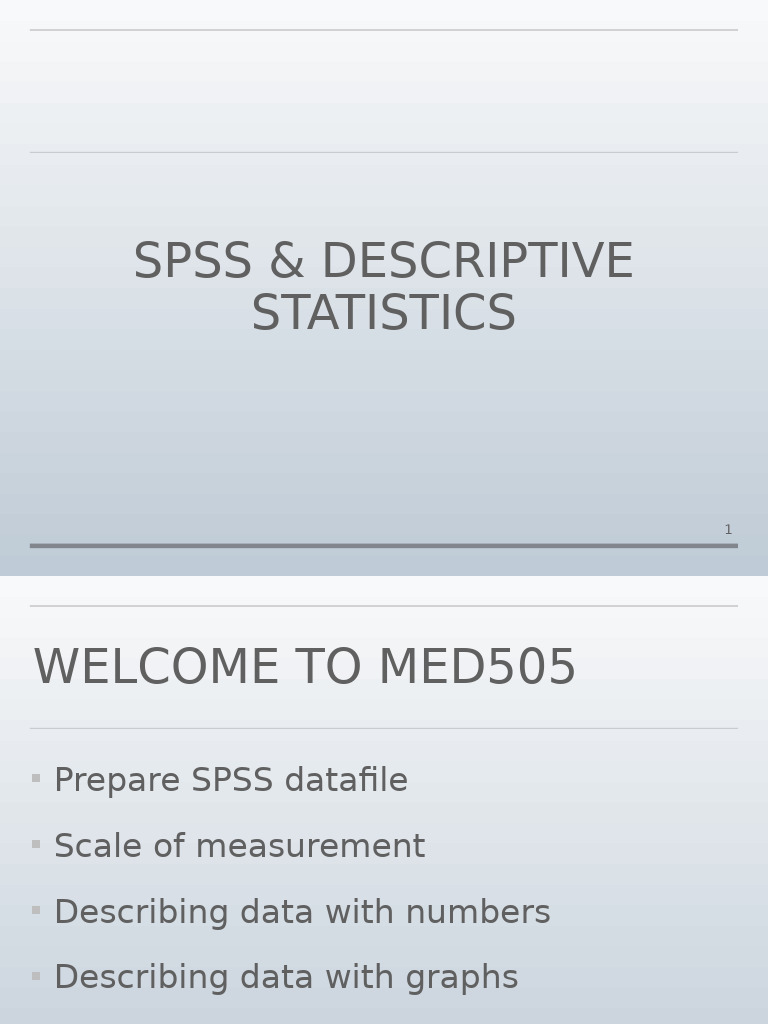 1 Intro Descriptive Statistics | PDF | Level Of Measurement | Descriptive Statistics