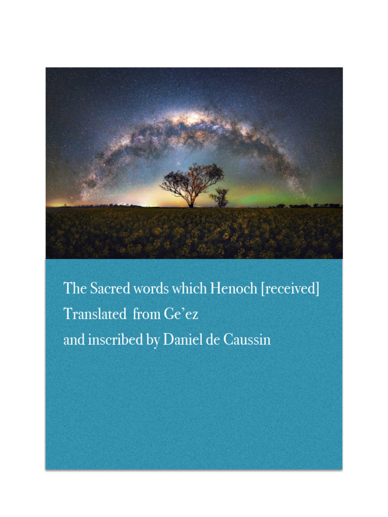 Henoch From Geez Text | PDF | Book Of Enoch | Jesus
