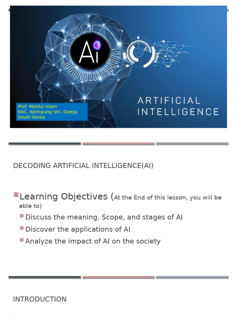 Introduction to AI | PDF | Artificial Intelligence | Intelligence (AI) & Semantics