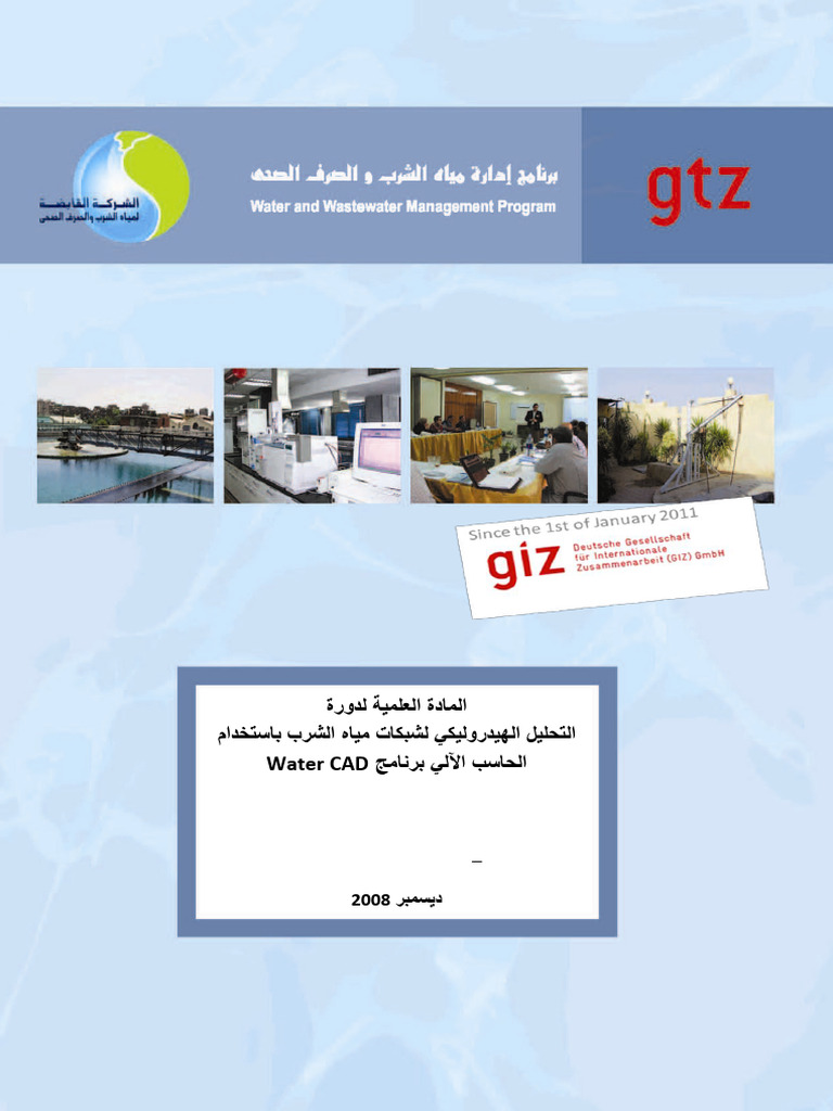 Hydraulic Analysis of Water Networks by Computer (Water CAD) Training Manual | PDF