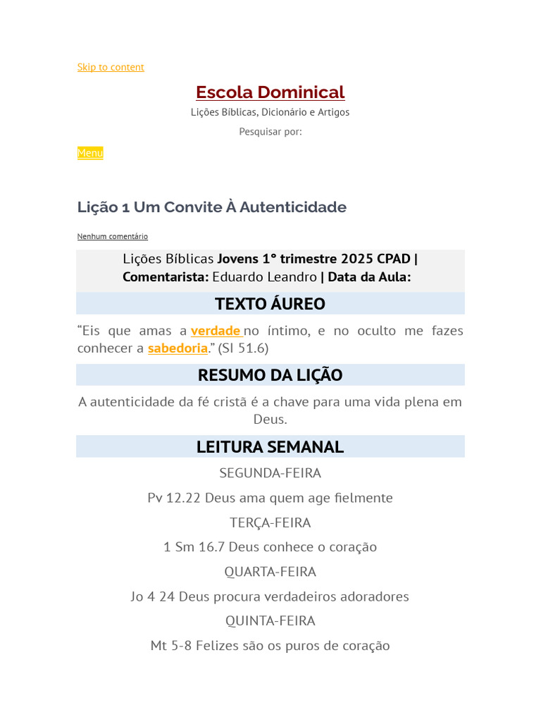 Documento (1) Um Convite À Autenticidade | PDF | Epístola de Tiago | Fé