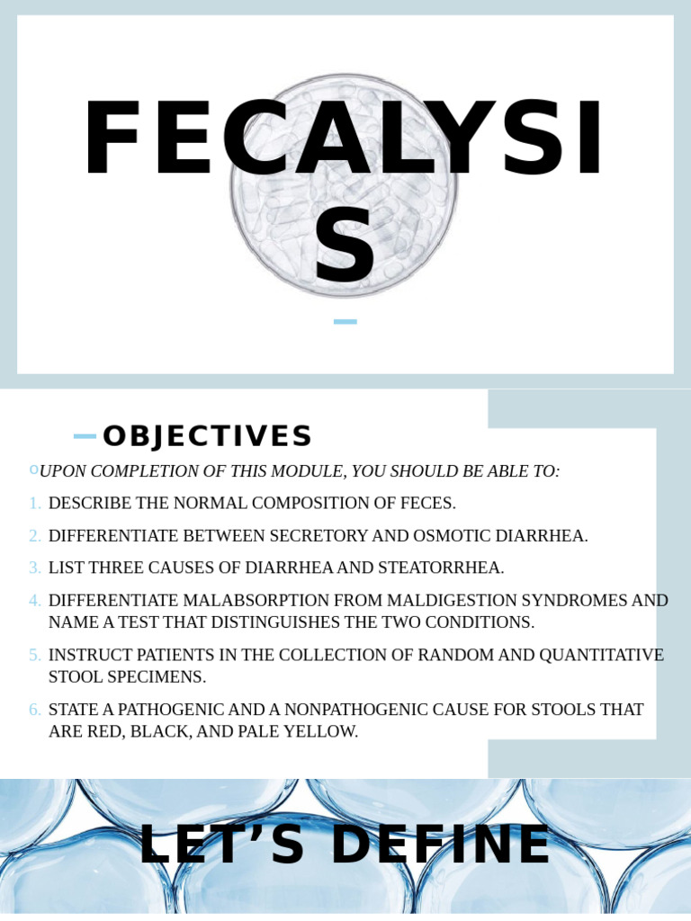 Module-14-FECALYSIS | PDF | Human Feces | Clinical Medicine