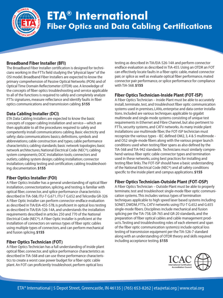 Fiber_Optics_and_Data_Cabling | PDF | Optical Fiber | Fiber To The X