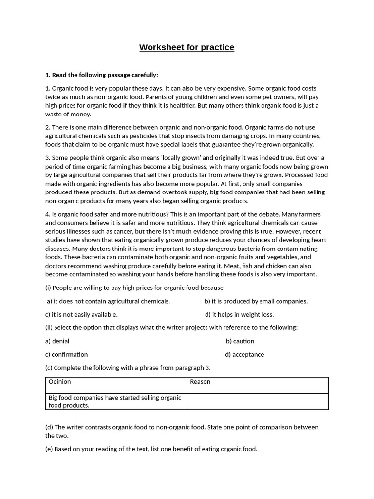 Organic Food and Coffee Health Benefits | PDF | Organic Foods | Organic ...