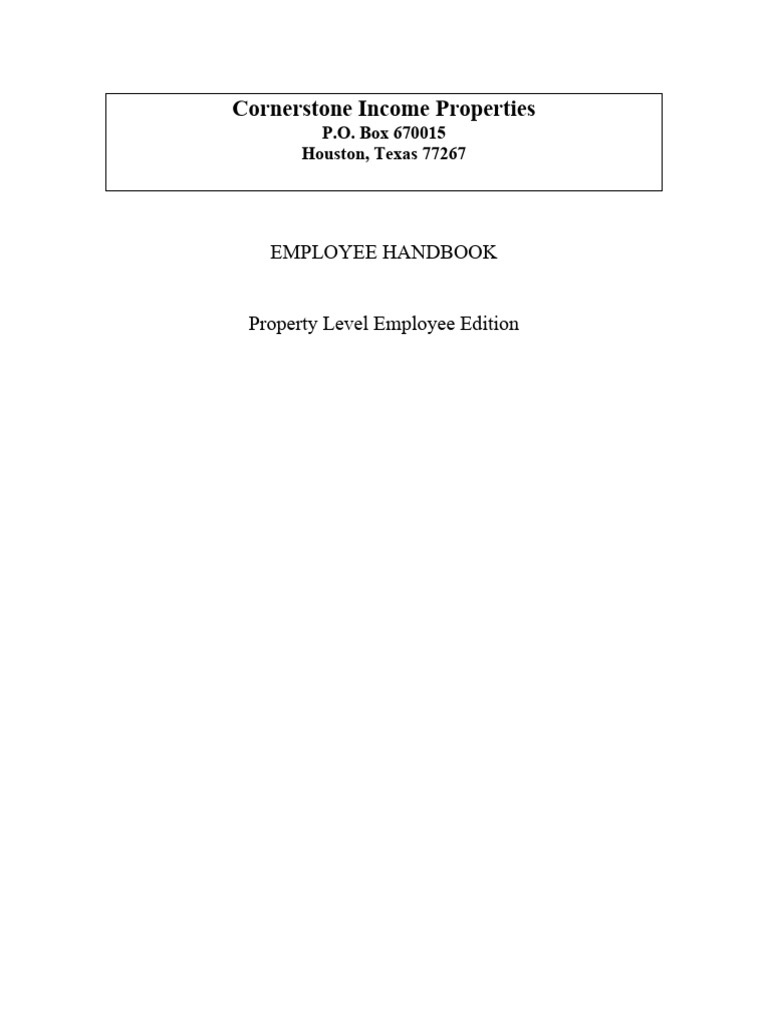 Employee Handbook 2024 | PDF | Compensation And Benefits | Business