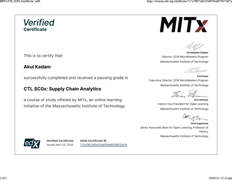 MITx CTL - sc0x Certificate EdX | PDF | Distance Education ...