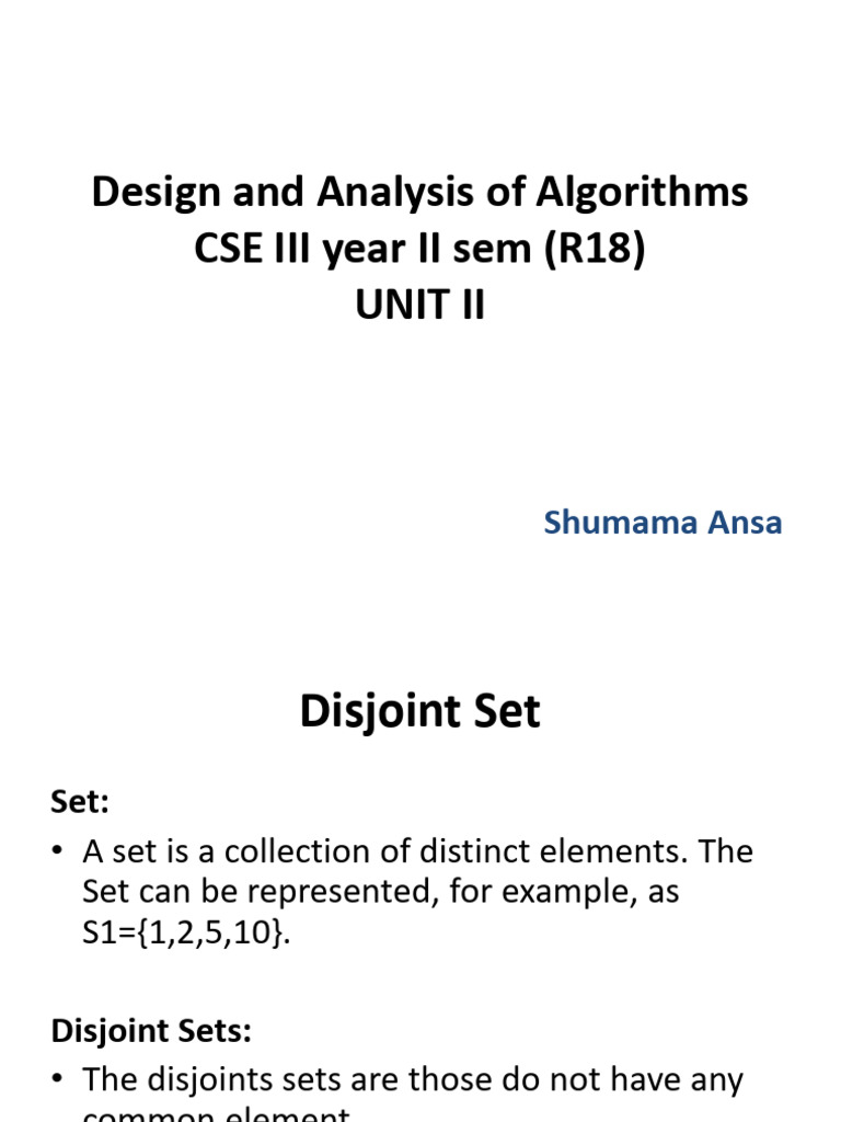 DAA UNIT II | PDF | Discrete Mathematics | Theoretical Computer Science