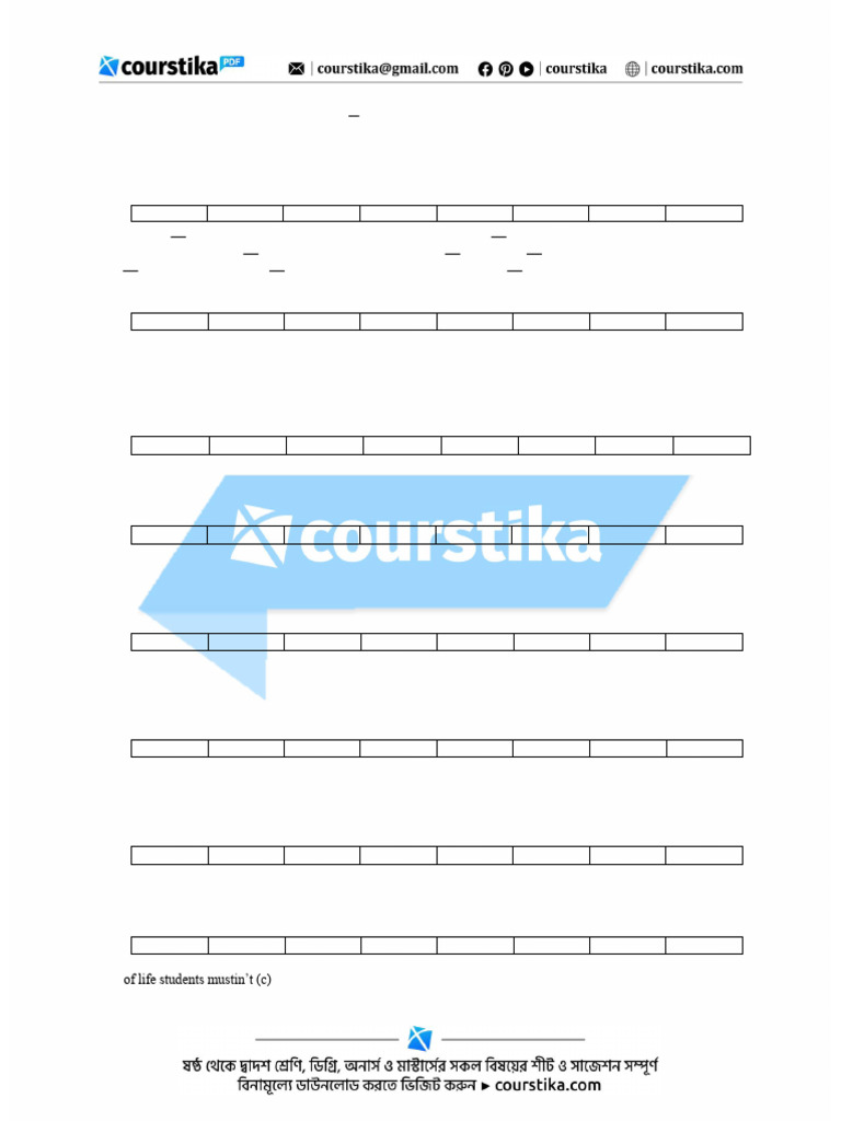 JSC Class 8 Right Form of Verb Exercises | PDF | Academic Term