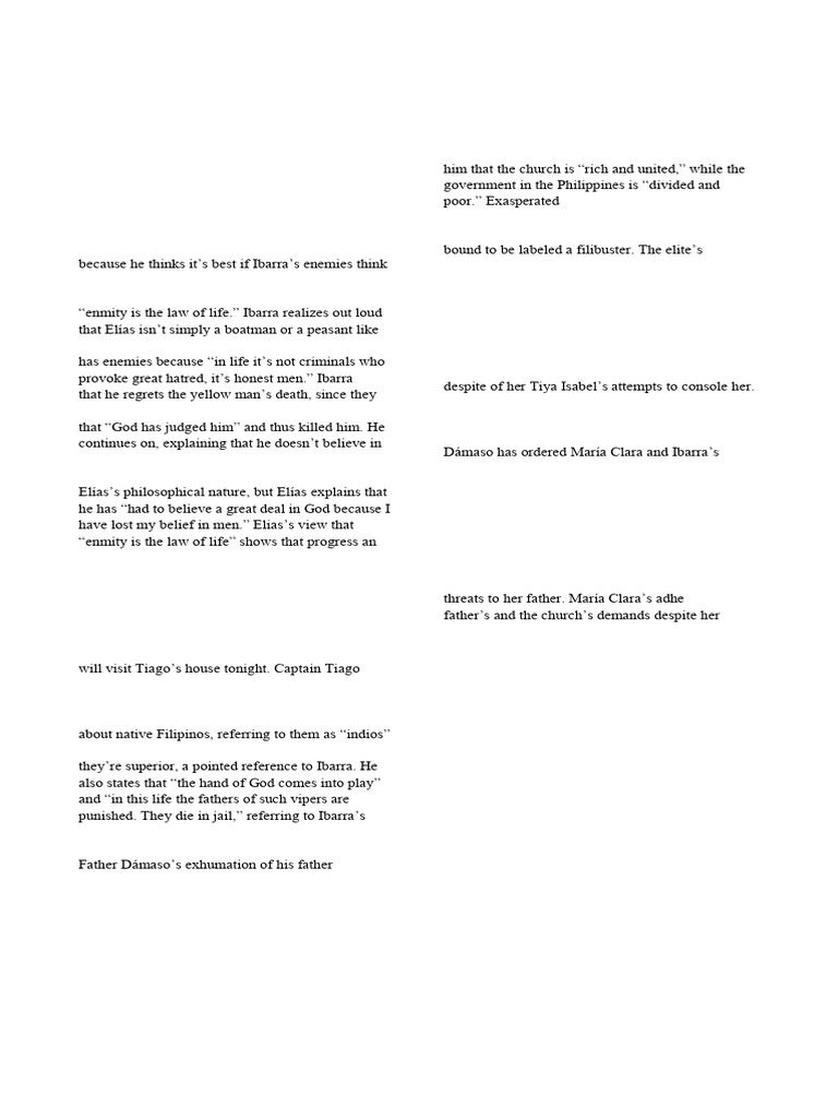 Noli Me Tangere Chapters 33 48 | PDF