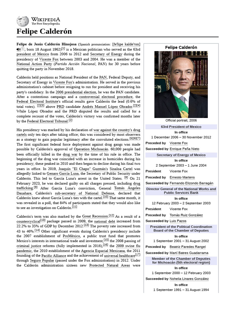Felipe_Calderón | PDF