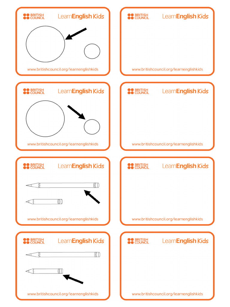 Flashcards Describing Set 2 BW | PDF