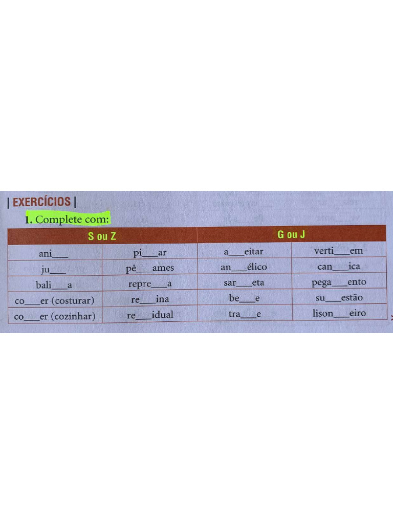 Ple1 Exercicio Ortografia | PDF