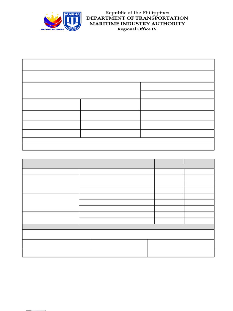 MRO IV No. 18 - Load Marking Certificate (LMC) (Application Form) (1 ...