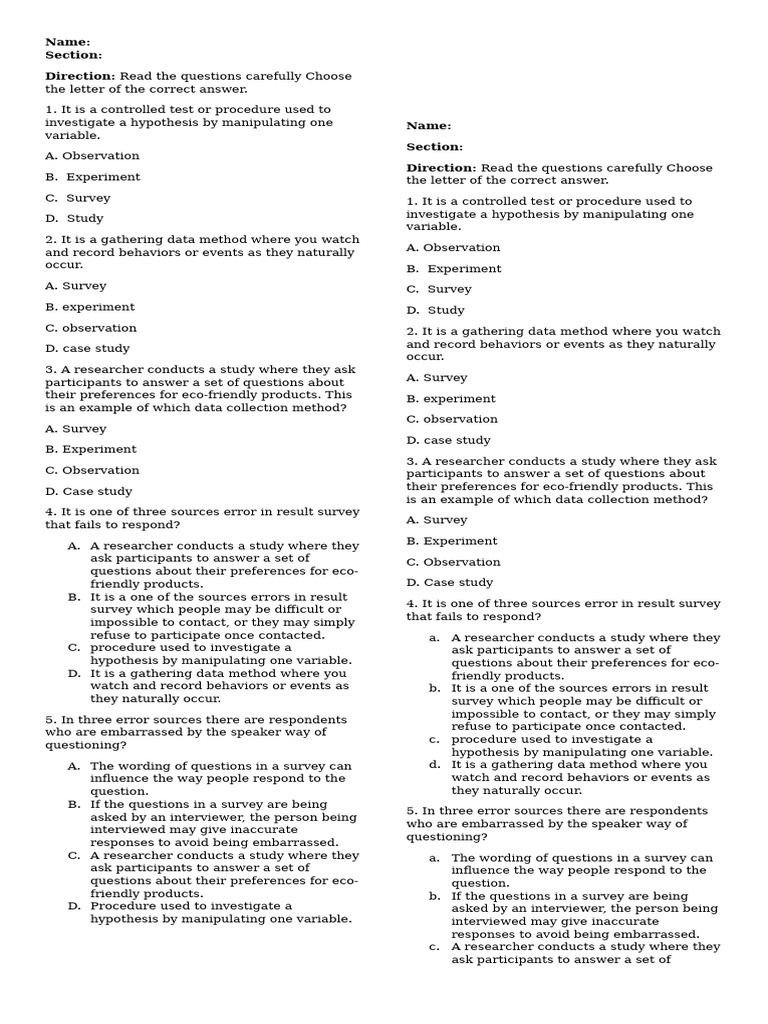 Assessment Quiz Dna Replication | PDF | Experiment | Cognition