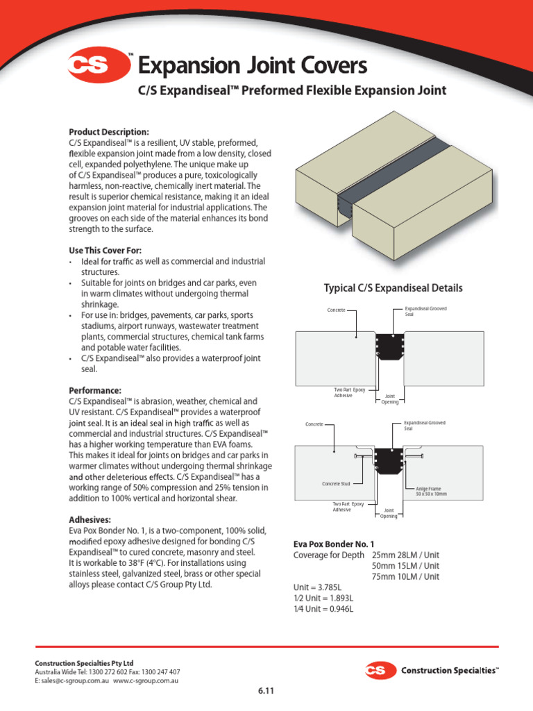 CSX Datasheet | PDF | Concrete | Epoxy