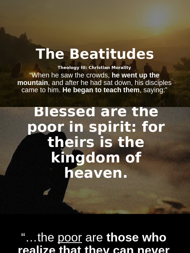 Lesson 2 The Beatitudes | PDF | Salvation | Religious Belief And Doctrine