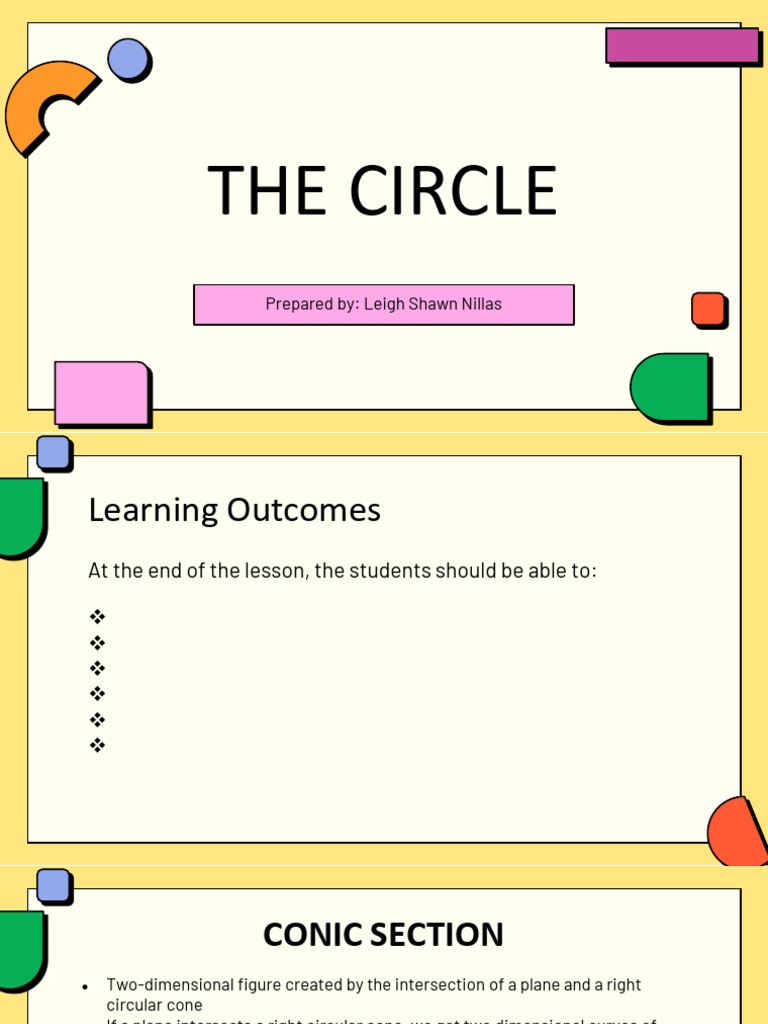 CIRCLE_NOTES | PDF | Circle | Equations