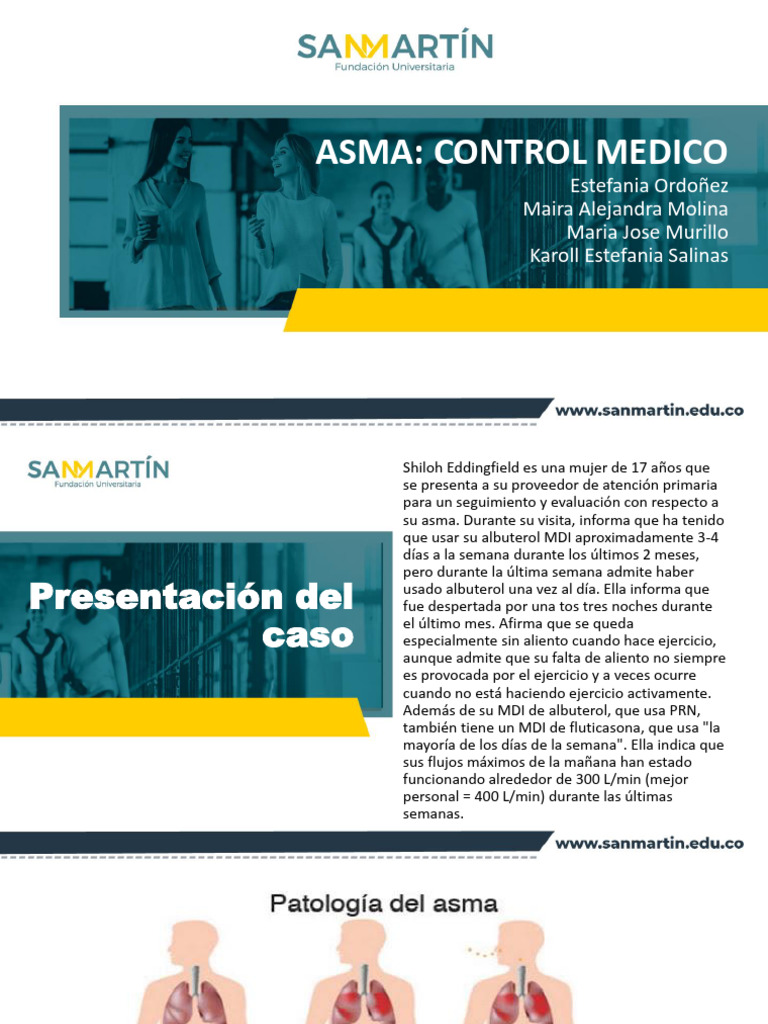 Control del Asma en Adolescente: Caso Clínico | PDF | Asma | Medicina ...