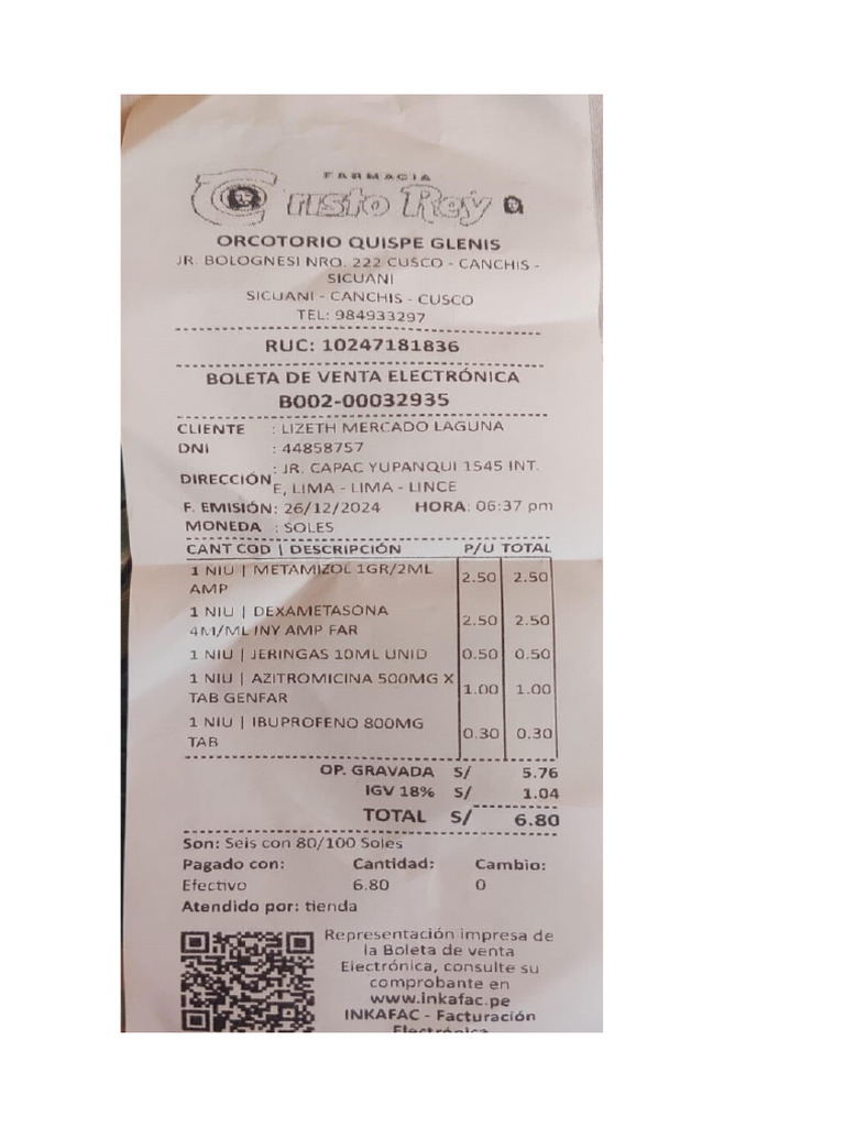 BOLETA DE COMPRA | PDF