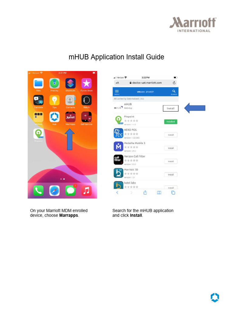 MHUB App Install | PDF