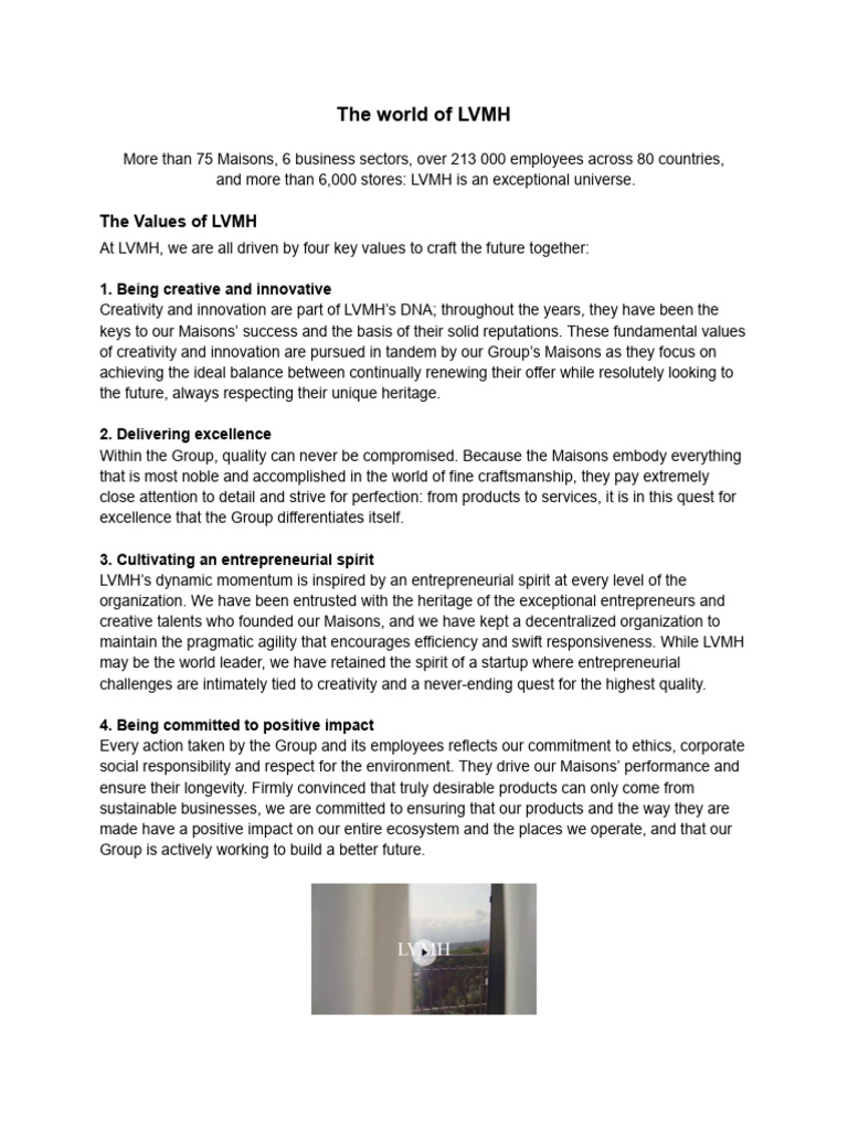 Curso 1 - LVMH 1 | PDF