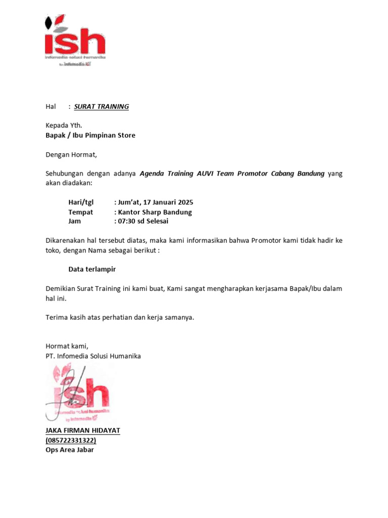 Training Team Promotor Bandung | PDF