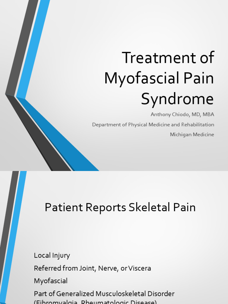 Chiodo Treatment Myofascial | PDF | Myofascial Trigger Point | Fibromyalgia
