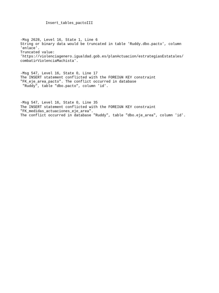 Errores en El Script_ruddy | PDF