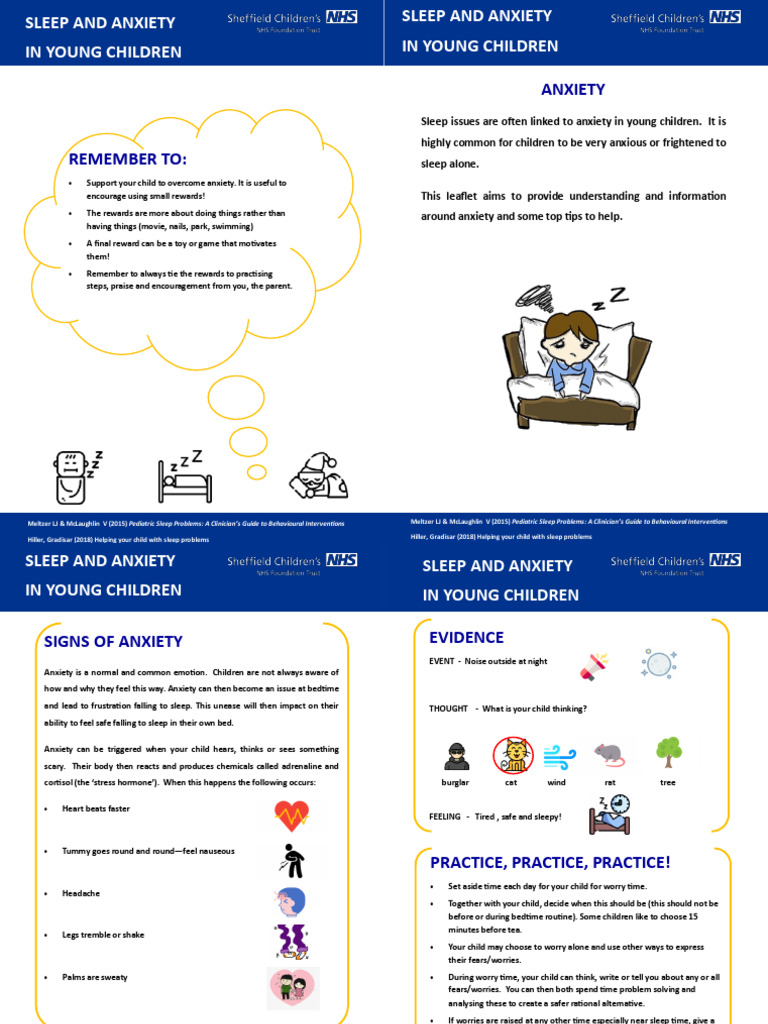 Sleep and Anxiety in Young Children | PDF | Anxiety | Sleep