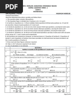 Class X Maths Sample Paper - 1 (KVS, Hydrabad) 2025-26 | PDF | Quadratic Equation | Zero Of A ...