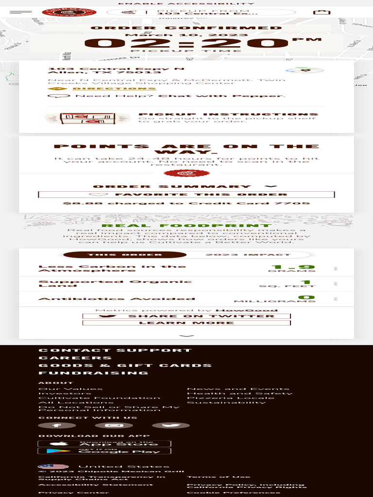 Chipotle — Order Confirmation | PDF