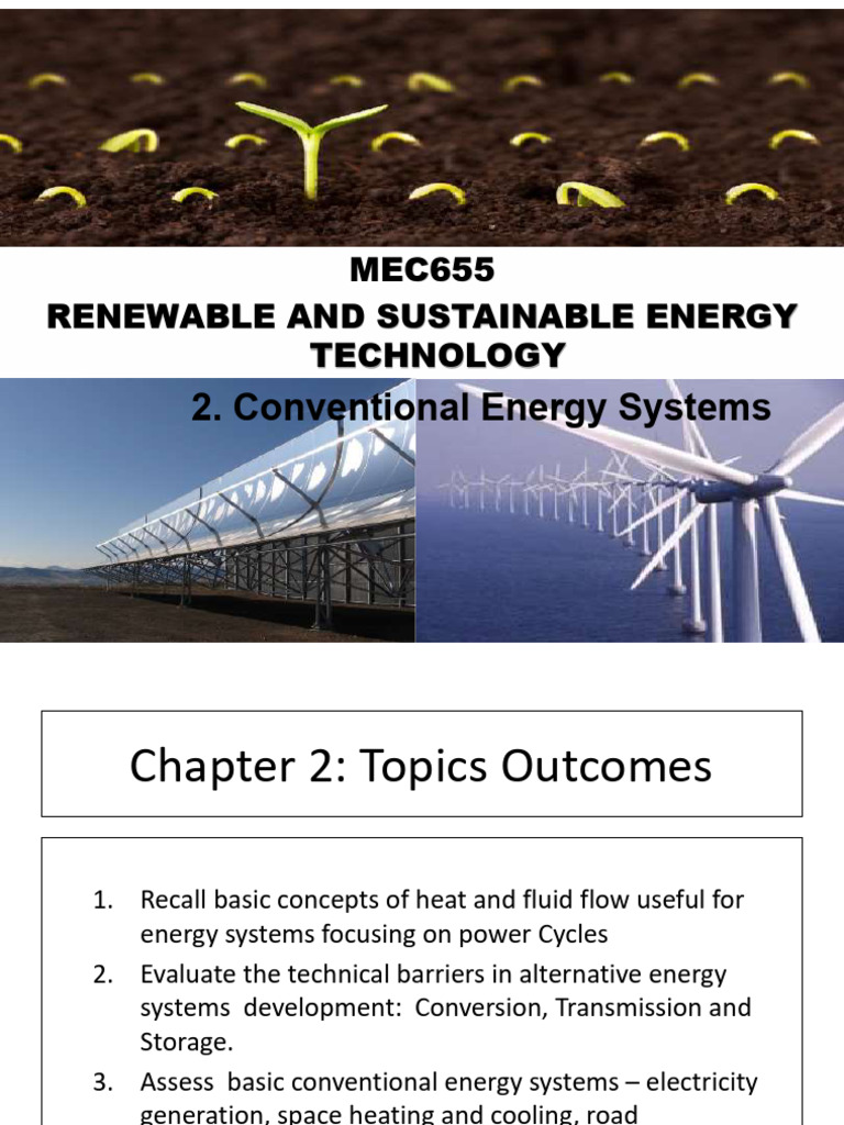 Mec655 CH2 Conventional Energy Systems - Oct 2024 | PDF | Energy ...