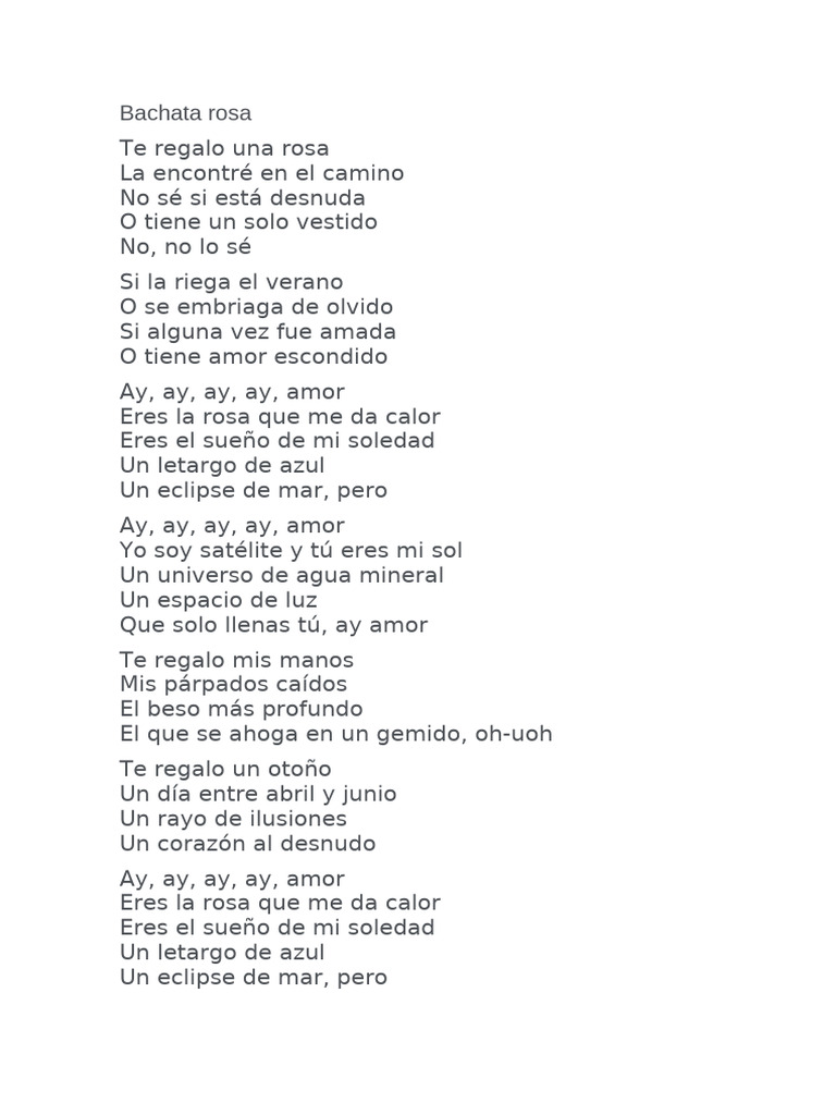 te regalo una rosa | PDF