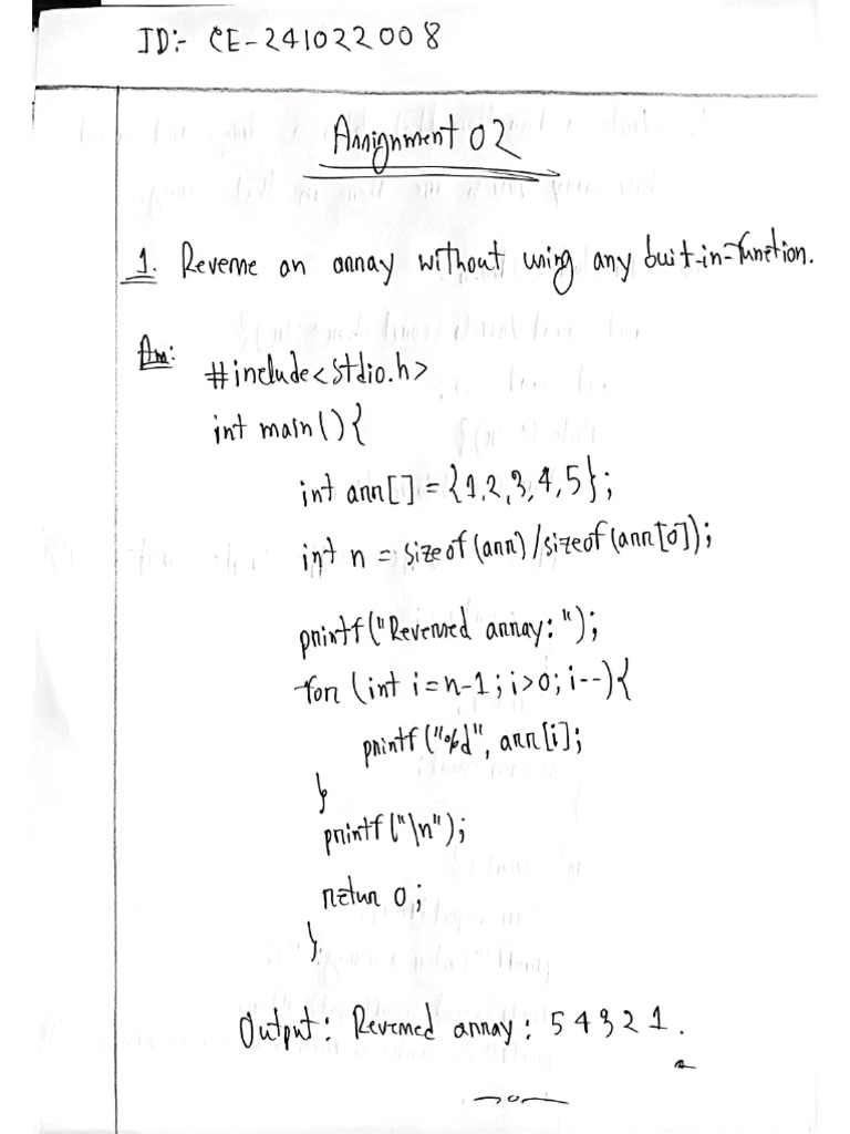 Assignment02 - Md. Ali Imam - 241022008 | PDF