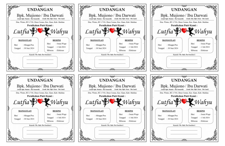 Undangan Lutfia | PDF