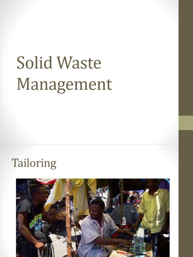 Solid Waste lecture | PDF | Waste | Landfill