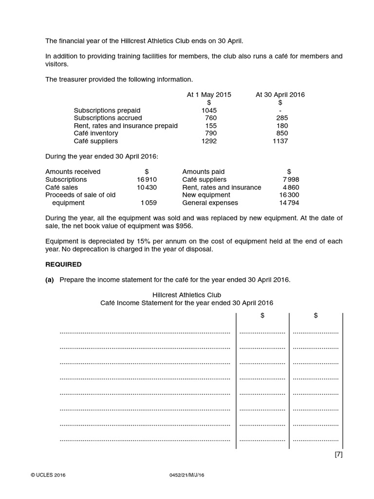 Clubs and Societies Past Papers - With Detials | PDF | Expense ...
