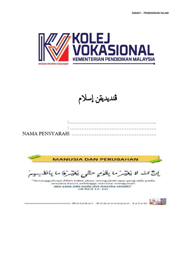 Modul Pend Islam Sem 4 2025 | PDF
