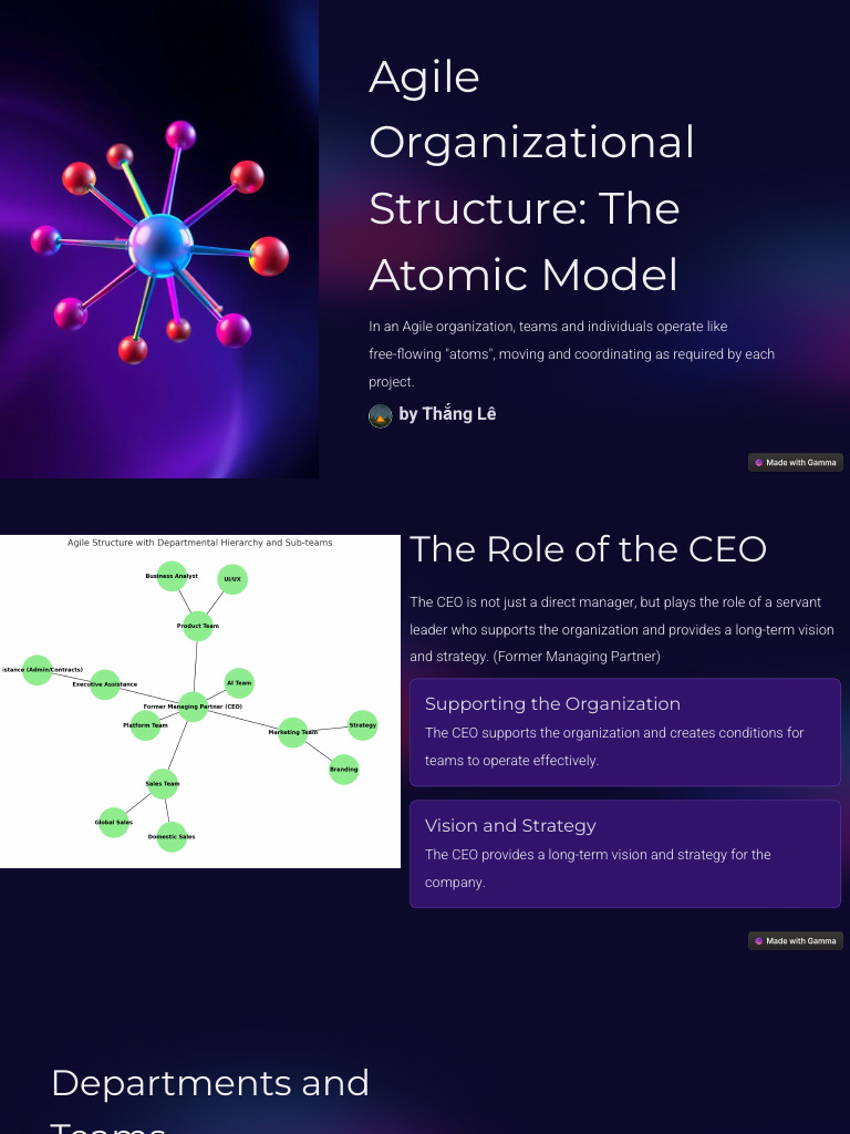 Agile Organizational Structure The Atomic Model | PDF | Scrum (Software ...