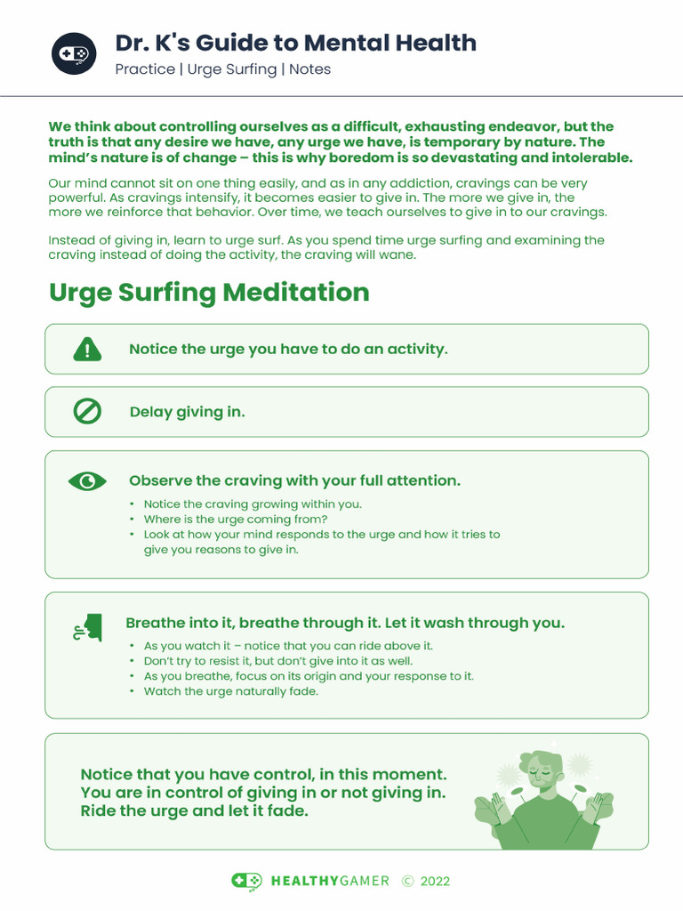 Urge Surfing Meditation | PDF