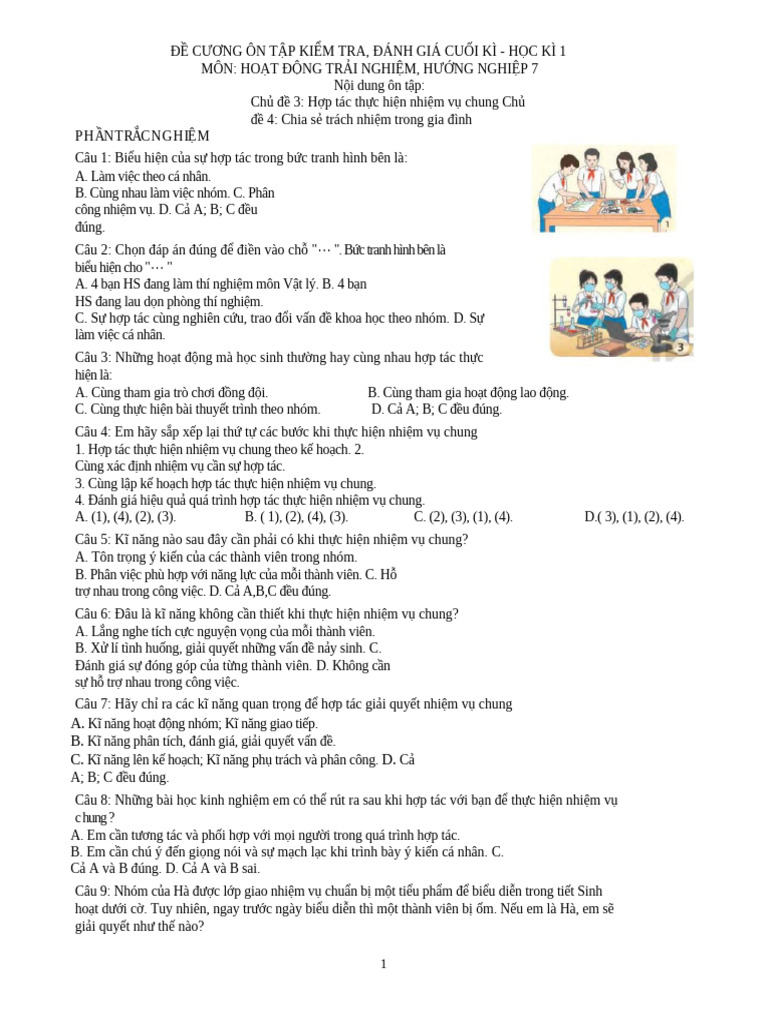 On Tap HK 1 HDTNHN | PDF