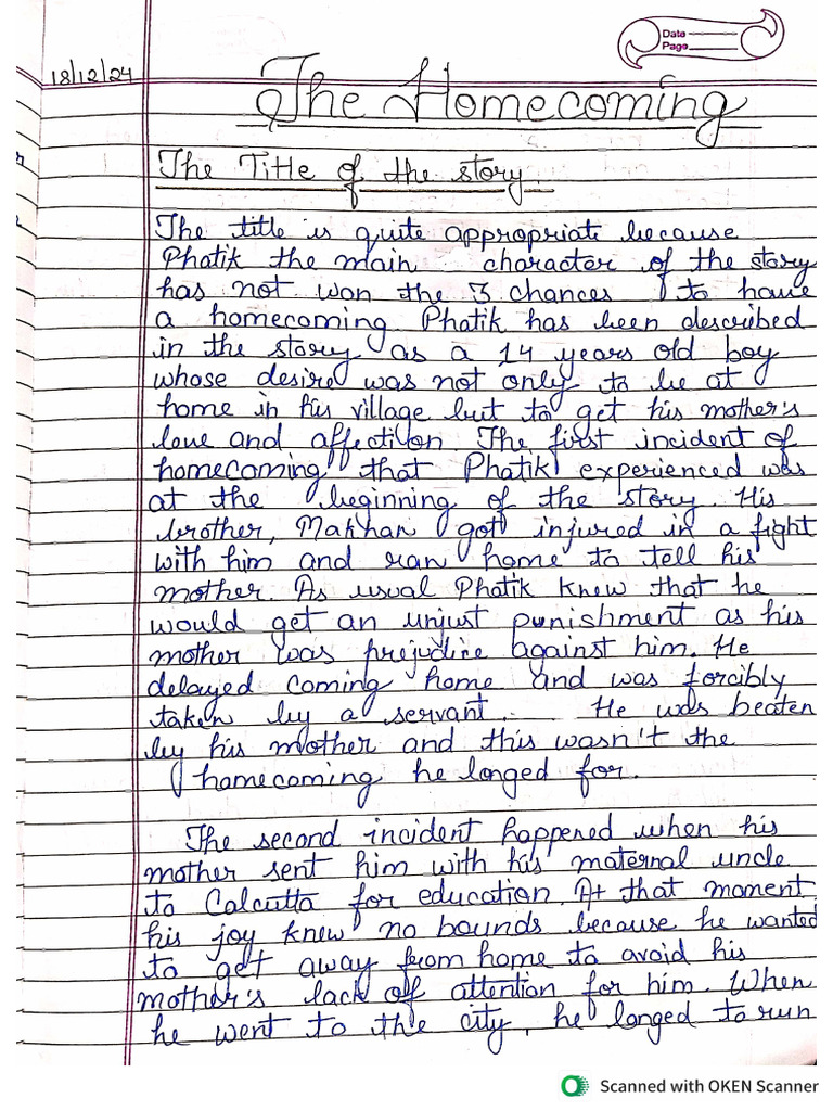 The Home Coming | PDF