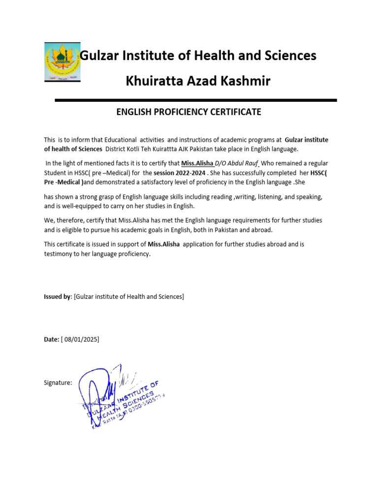 ENGLISH_PROFICIENCY_CERTIFICATE-2 allllllish | PDF