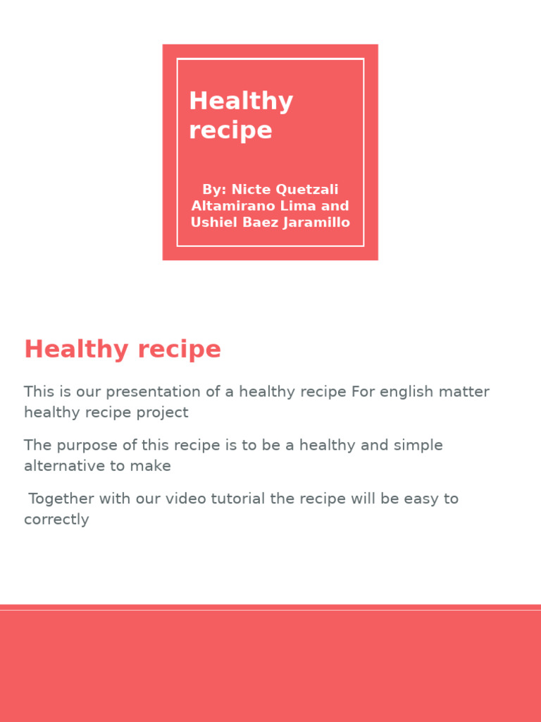 Libro de Recetas | PDF