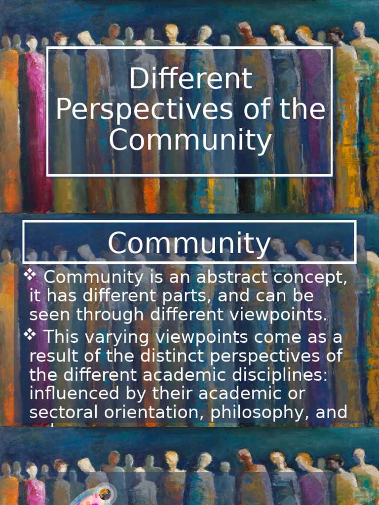 Community Perspectives Explained | PDF | Community | Social Sciences