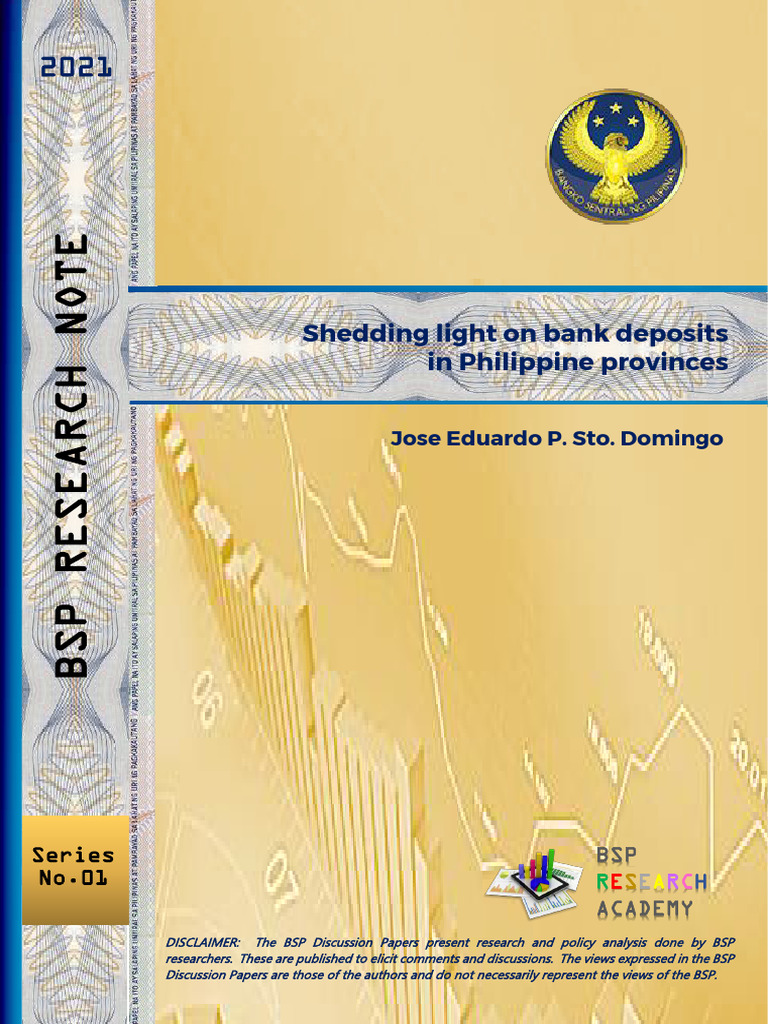 BSP Shedding Light On Bank Deposits Disc Paper | PDF | Cross Validation ...