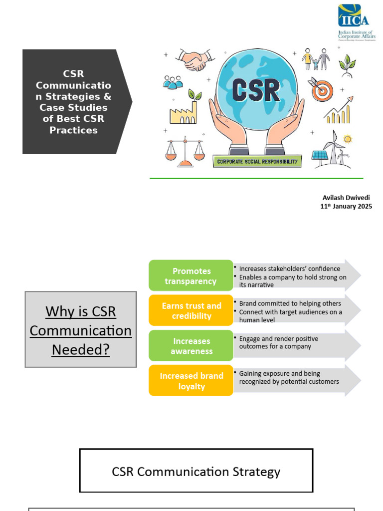 11.01.2025 CSR Communication Strategies & Best CSR Practices (1).Pptx | PDF | Corporate Social ...
